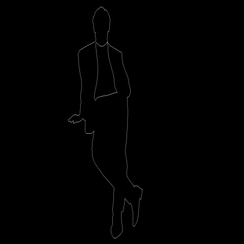 Creative business man cad block design dwg file