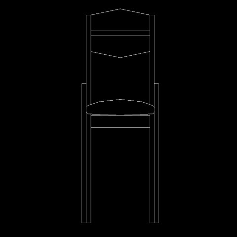 Multiple chairs cad block design dwg file