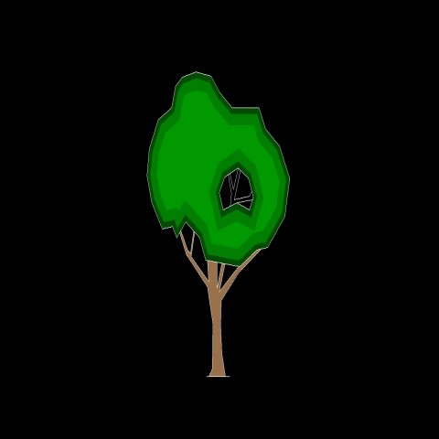 Neem tree creative cad block design dwg file