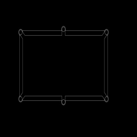 Pool table top view cad design block dwg file