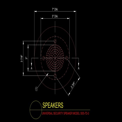 Round speakers plan layout file