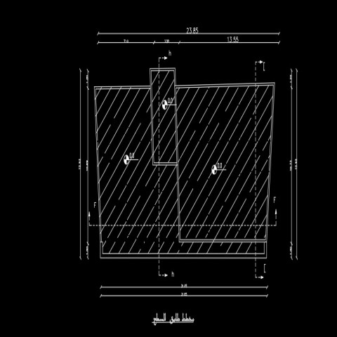 Terrace Floor Plan with Measurement Details AutoCAD Drawing DWG File ...