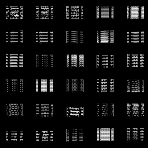 Types of Brick CAD Blocks Free Download DWG file
