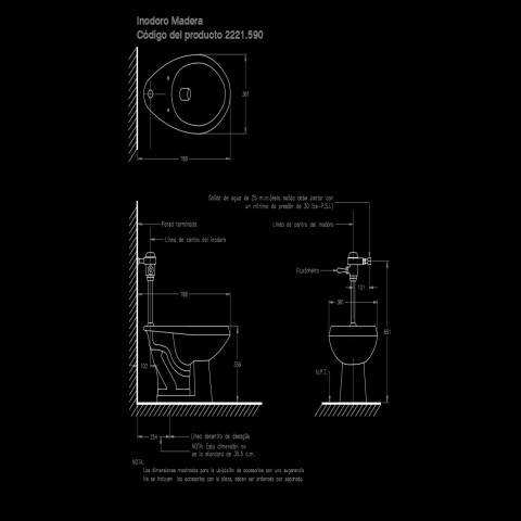 W.C plan, elevation and section layout file